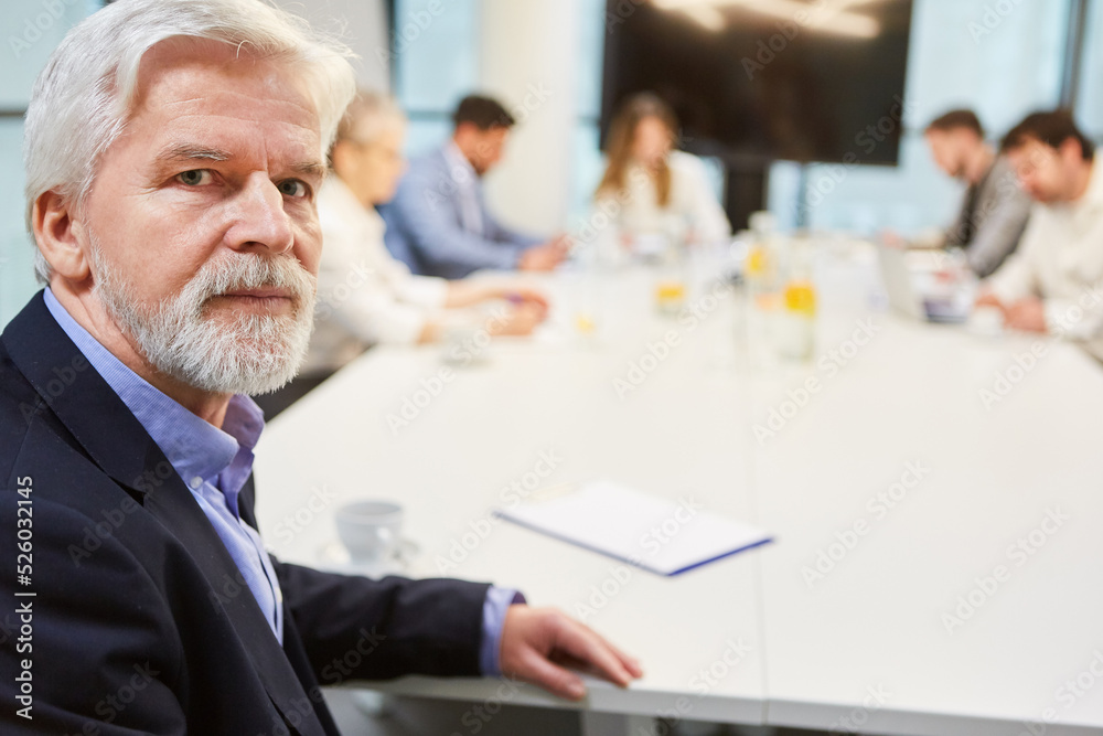 Senior businessman as senior boss or manager Stock Photo | Adobe Stock