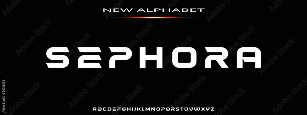 SEPHORA Elegant alphabet letters font and number. Classic Lettering ...