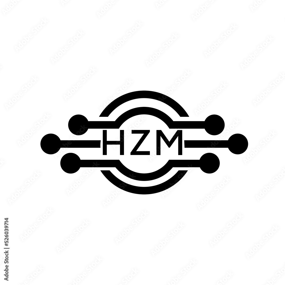 HZM letter logo. HZM best white background vector image. HZM Monogram ...