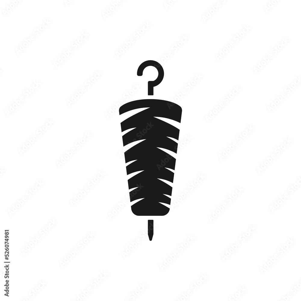Doner Icon Or Doner Kebab Icon For Doner Kebab Image Illustration Stock ...