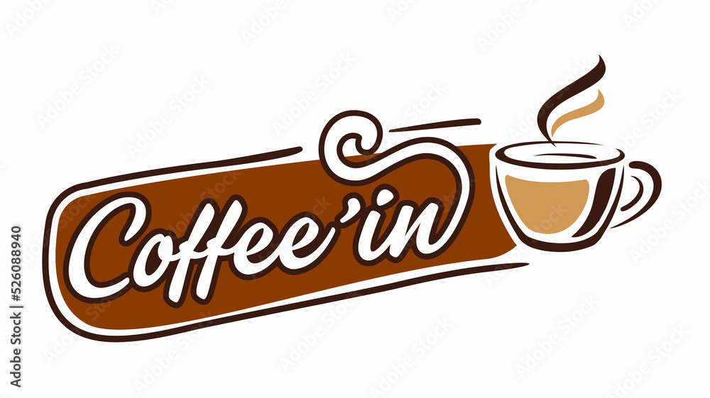 Coffee shop vector emblem. Coffee bar logo concept. Coffee label design ...