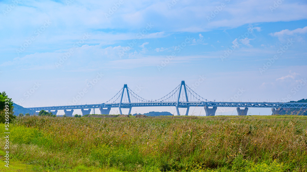 Incheon, South Korea - 26 August 2022: Youngjong Grand bridge in korea ...