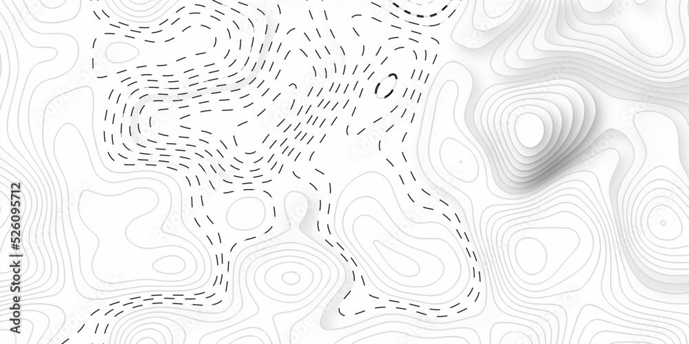 abstract Pattern with Topographic map and maunt map with river and sea ...