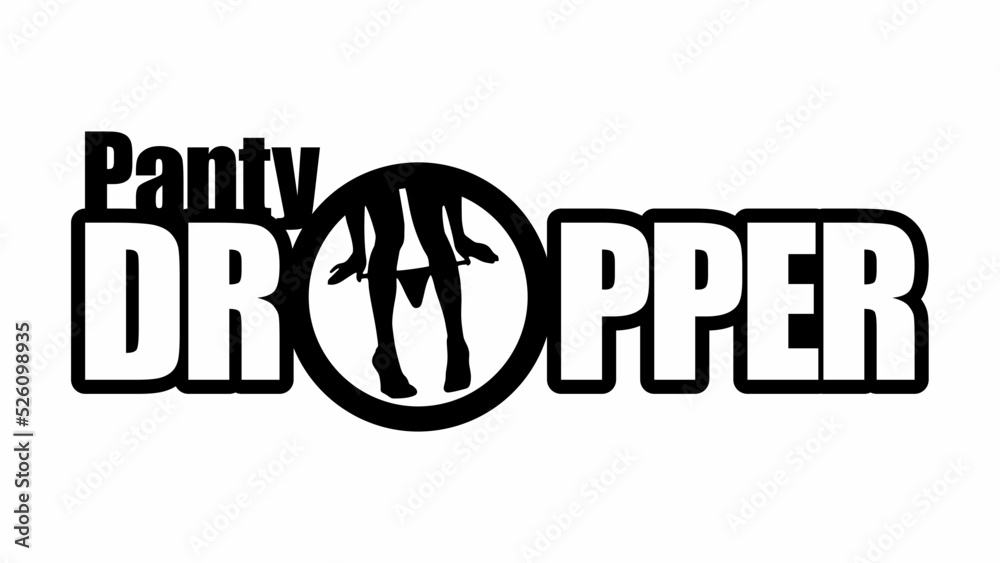 Panty Dropper Vector Emblem, Car Sticker, Decal, Vinyl, Label Stock ...