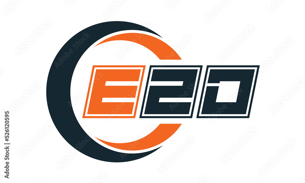 EZD three-letter circle logo design. custom font logo vector template ...