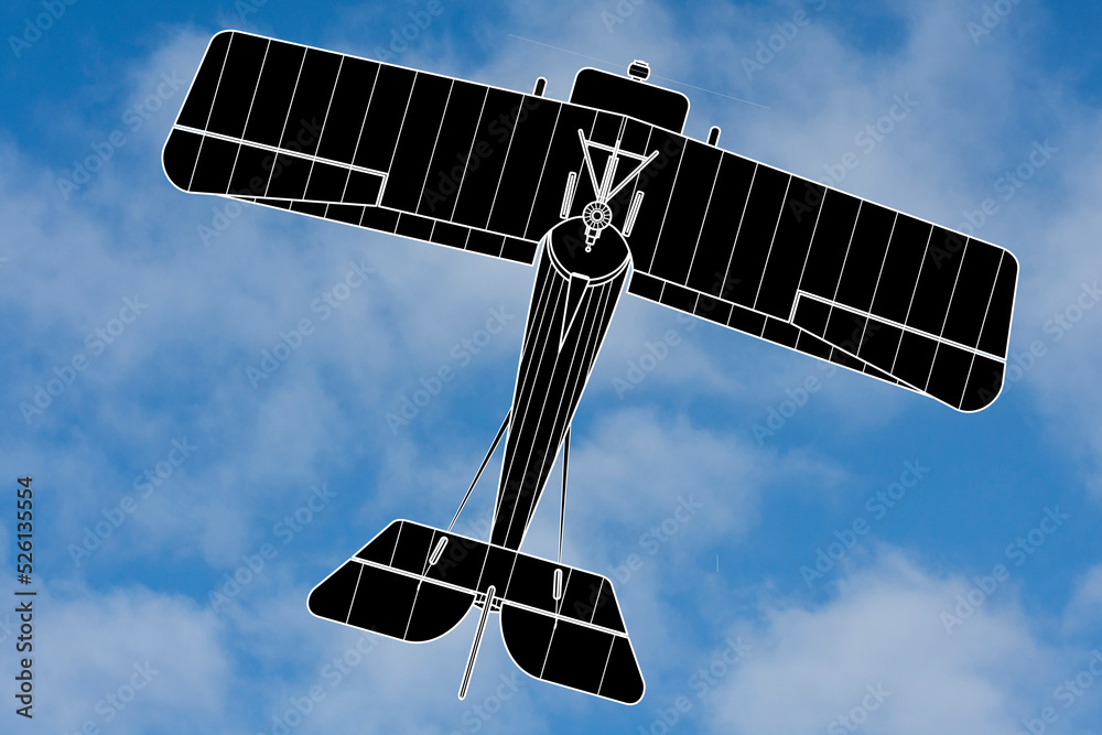 Avión biplano de la primera guerra mundial Nieuport 16 Stock ...