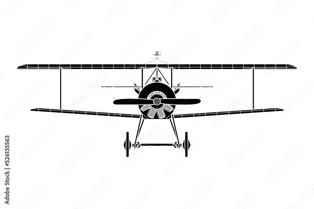 Avión biplano de la primera guerra mundial Nieuport 16 Stock ...