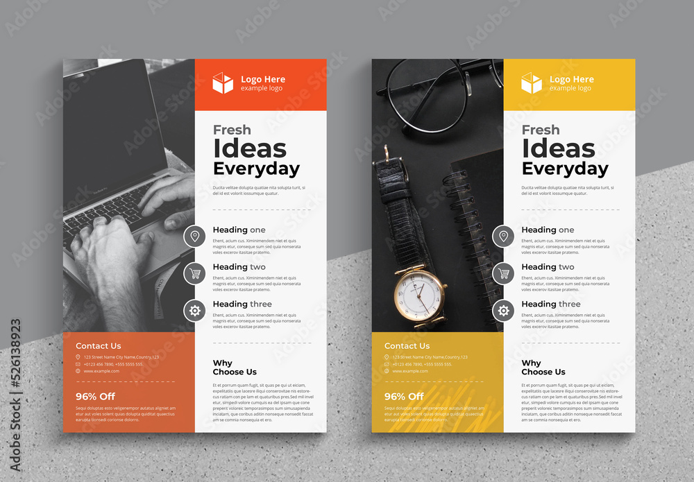 Flyer Layout Stock Template | Adobe Stock