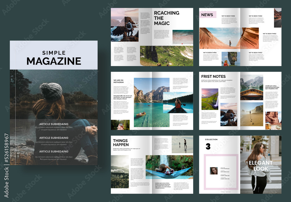 Magazine Stock Template | Adobe Stock