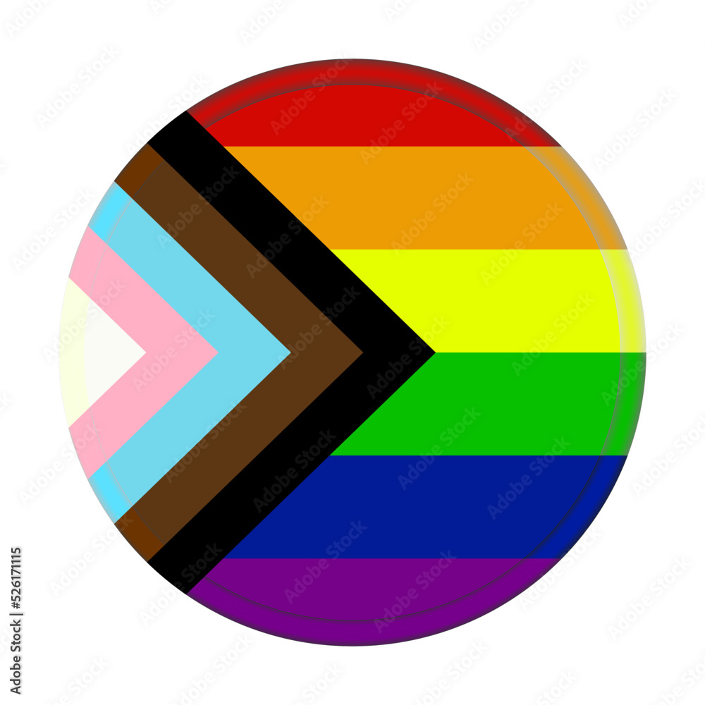 Circle Modern Pride Flag LGBTQ+ symbol Rainbow pride flag New design Vector illustration ...