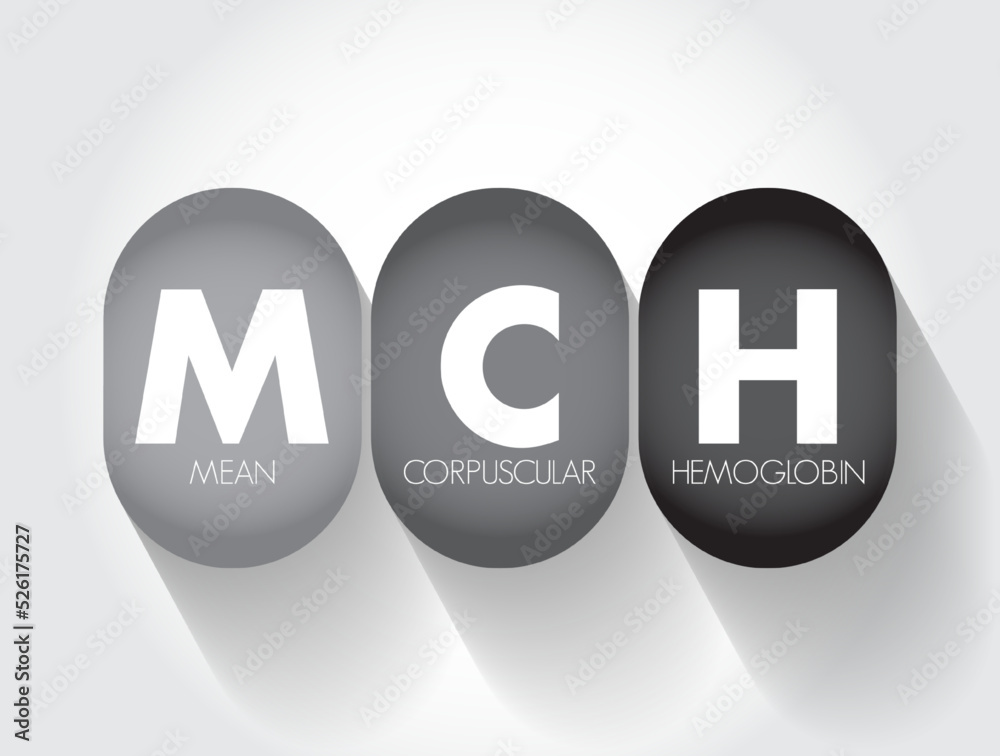 MCH Mean Corpuscular Hemoglobin - measure of the average amount of ...