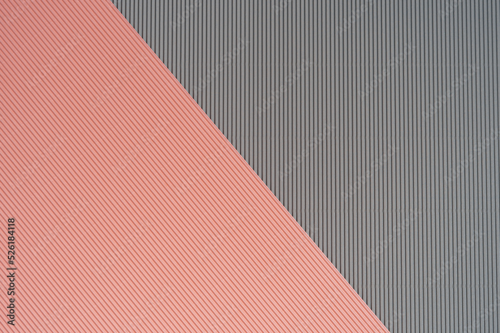 Gray and pink two tone color paper background with stripes. Abstract ...
