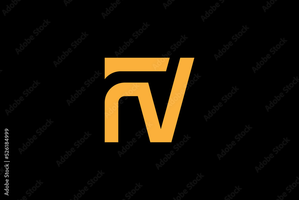 A minimal FV logo. In this icon, the letter VF appears on a luxury ...