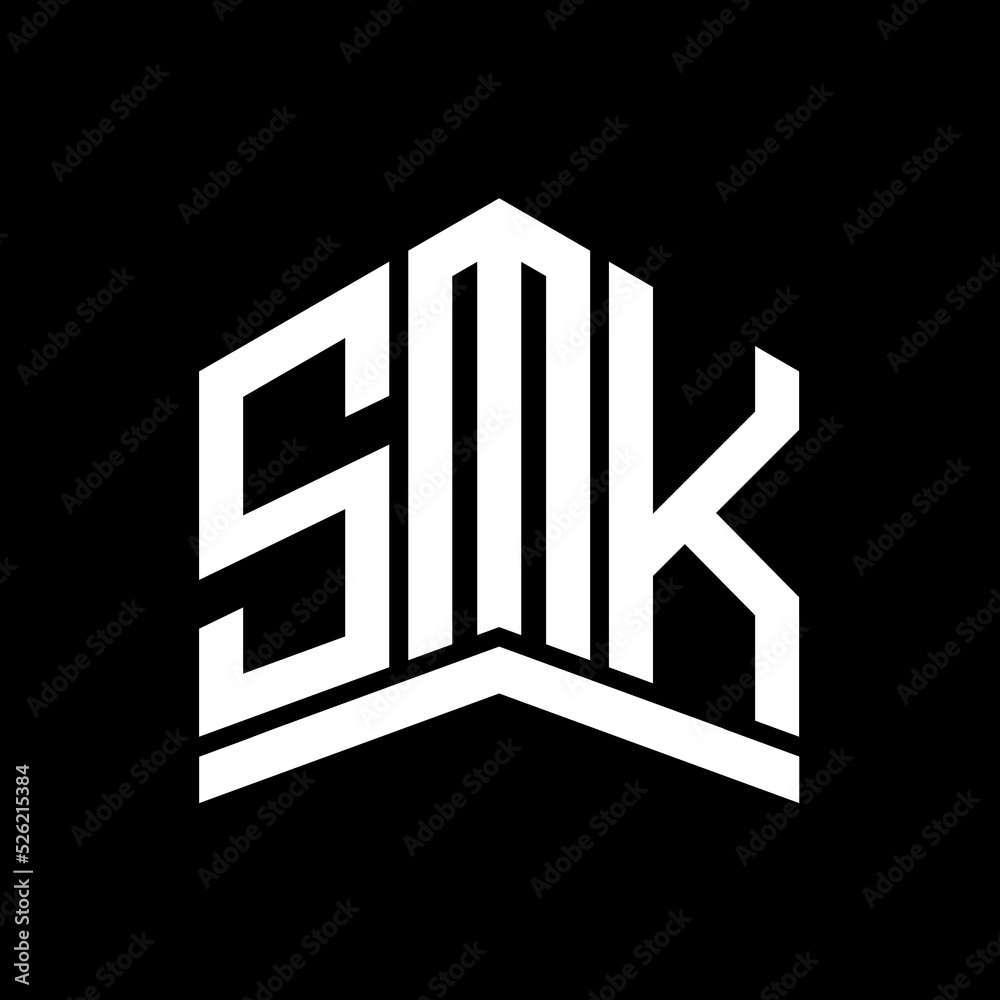 SMK letter logo design.SMK creative initials monogram vector letter ...