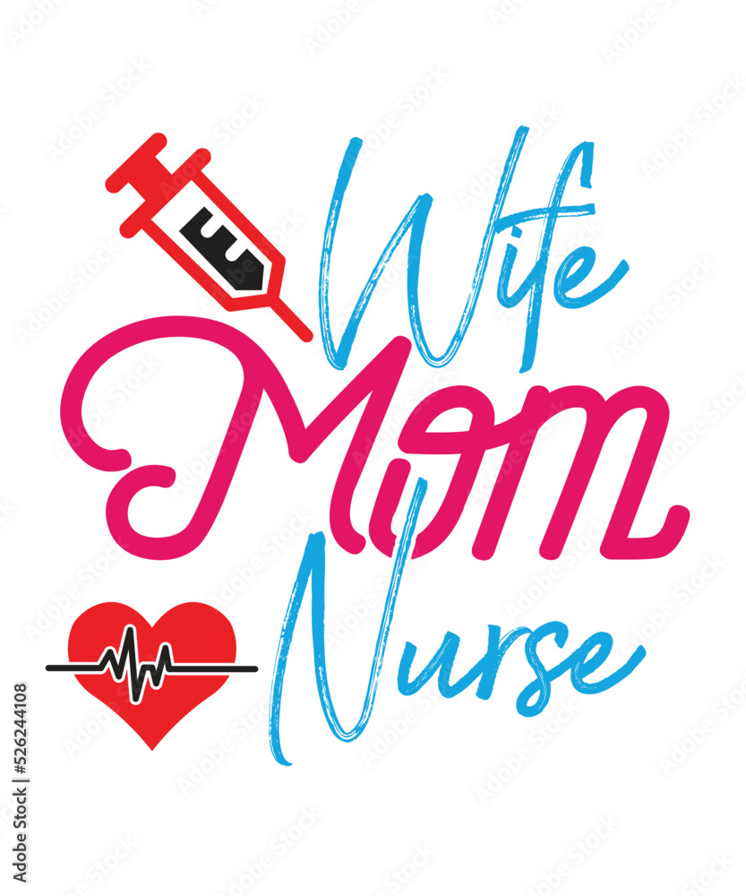 Vetor do Stock: Nurse Svg Design,Nurse Svg Bundle, Stethoscope Svg ...