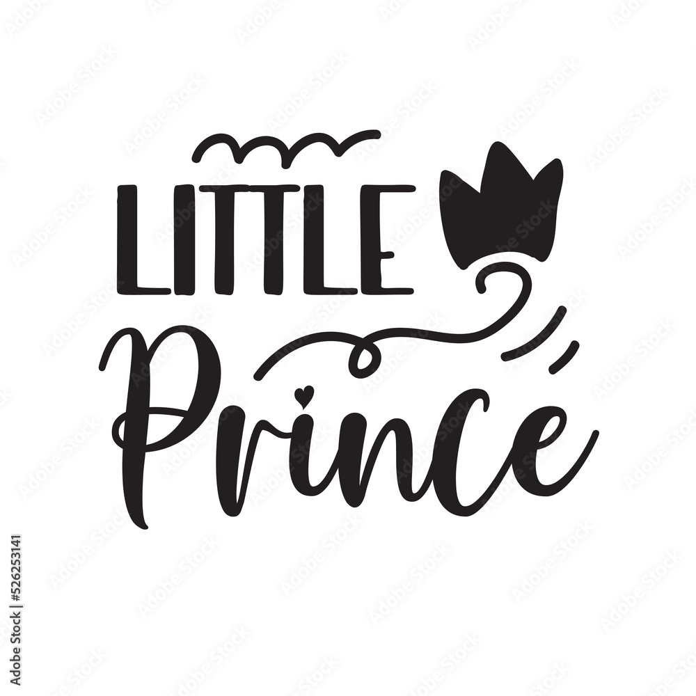 Little Prince Hand lettering illustration for your design Stock Vector ...