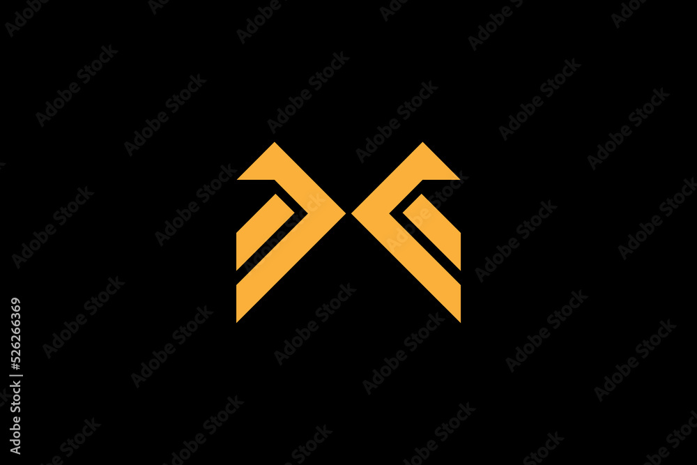 XM logo with a minimal design. An icon of a MX letter on a luxury ...