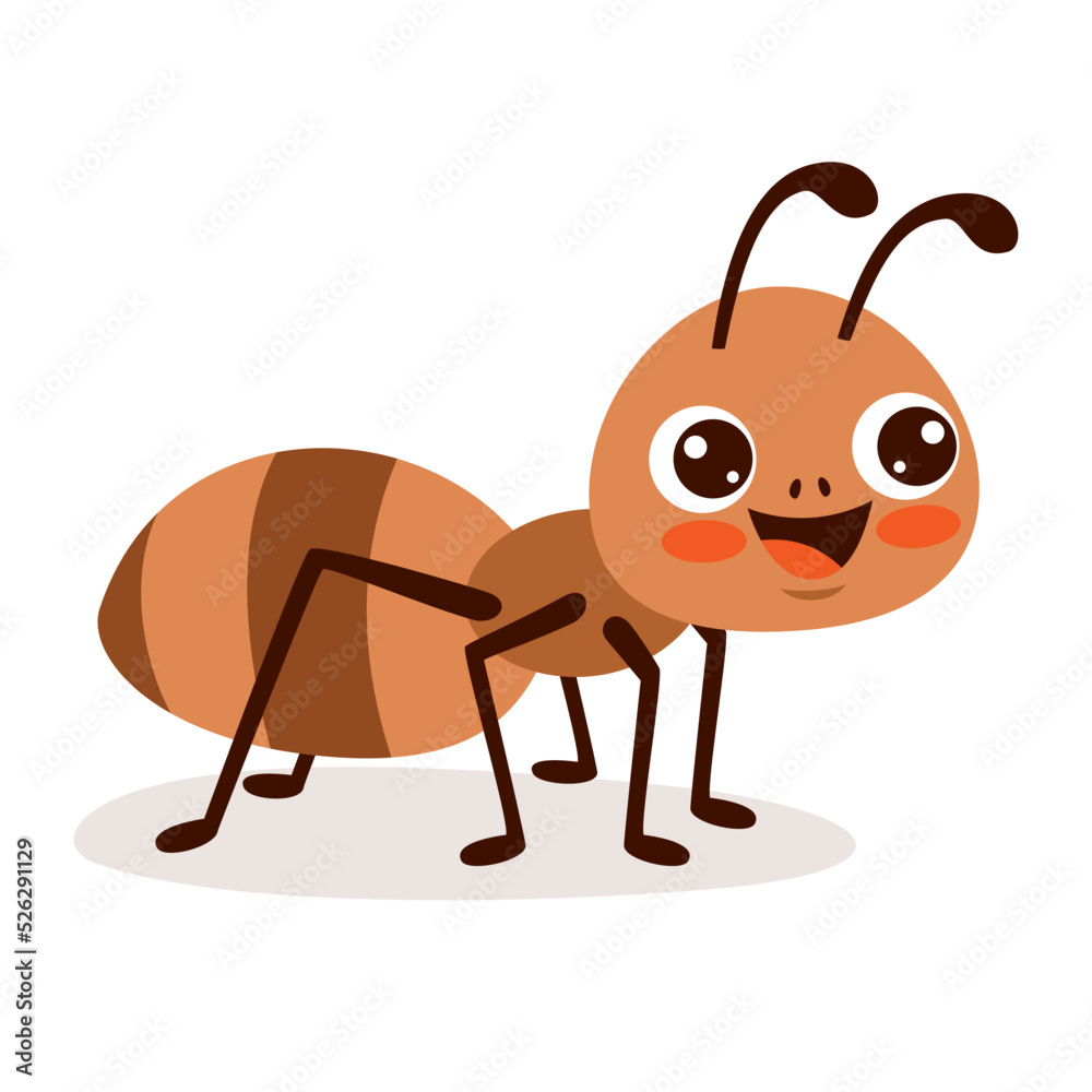 Cartoon Drawing Of An Ant Stock Vector | Adobe Stock