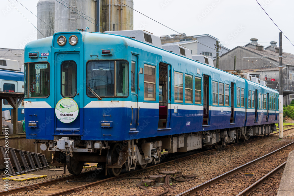 Chiba, Japan - August 2022: Train cars of Choshi Electric Railway Line ...
