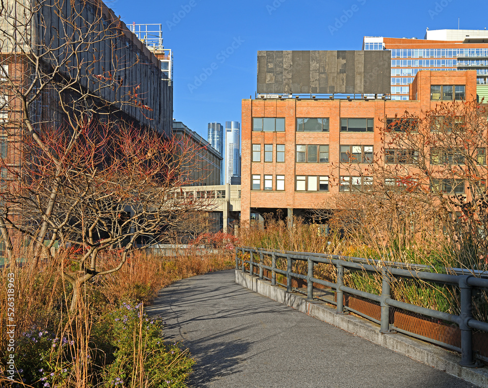 High Line, elevated linear park, greenway and rail trail created on ...