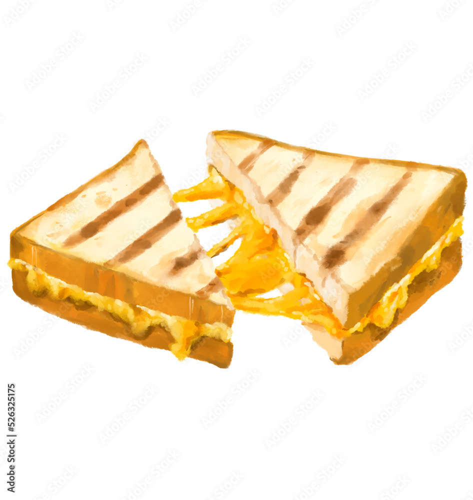 Grilled Cheese Illustration