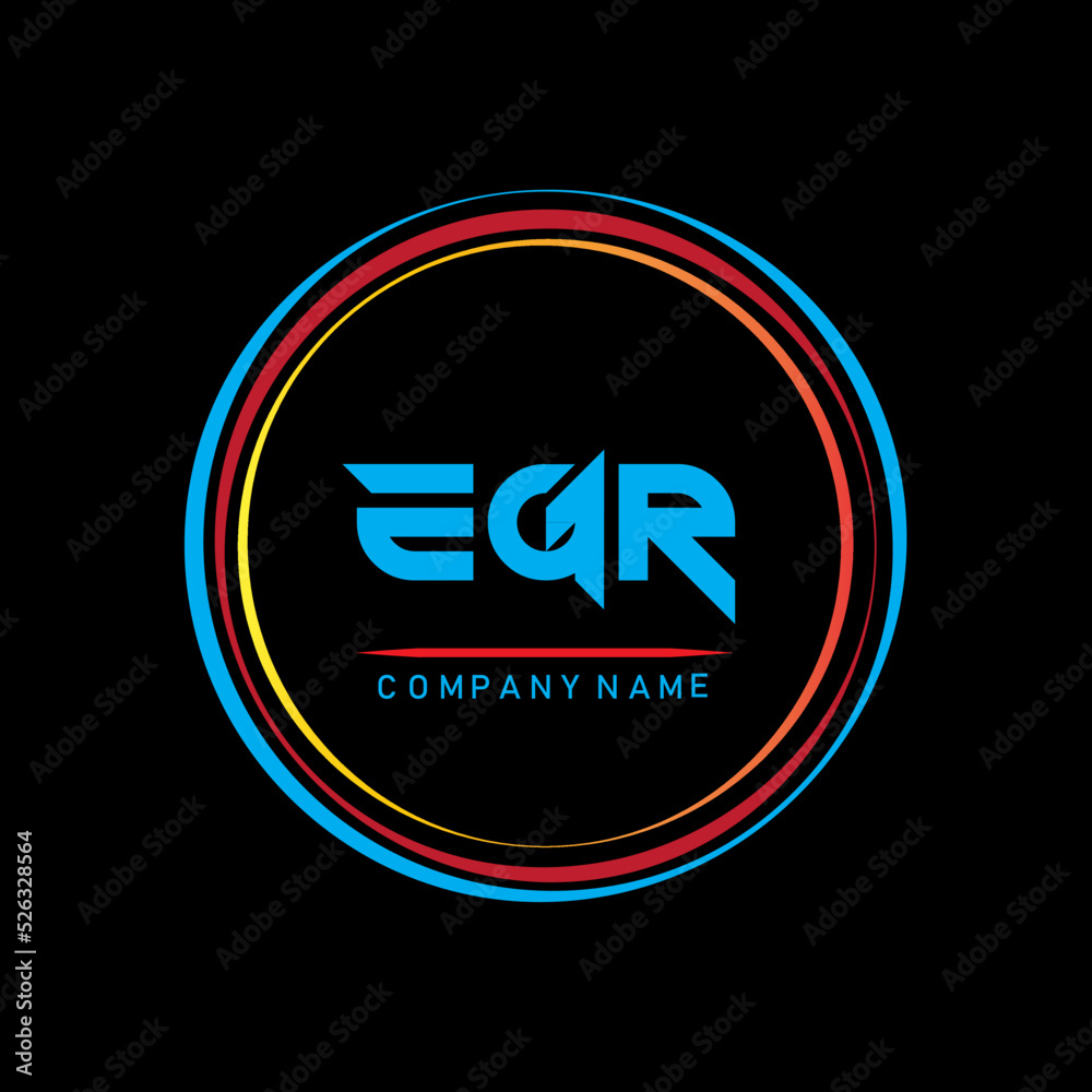 EGR letter. EGR simple logo for company. EGR letter monogram logo ...