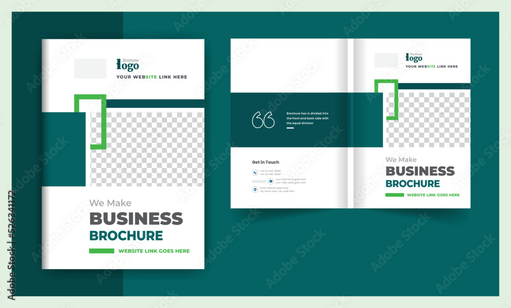 Professional company brochure cover page annual report book cover ...