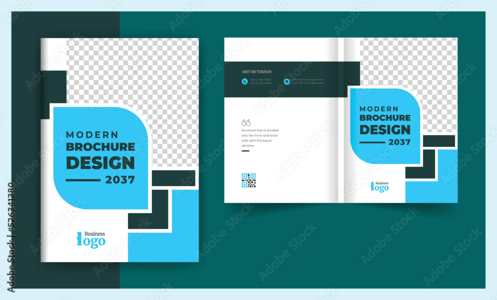 Professional company brochure cover page annual report book cover ...