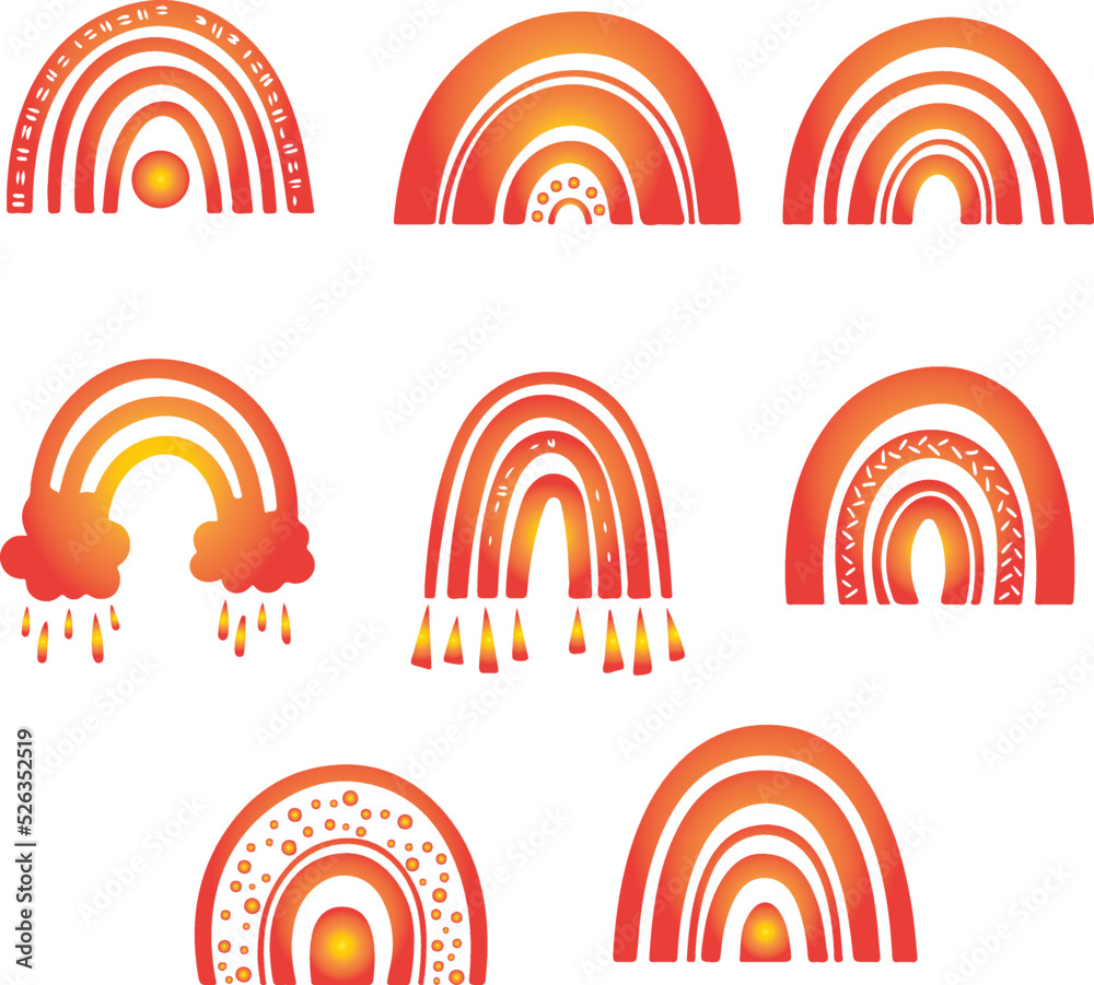 Baby Rainbow Clipart, Nursery Rainbow Decoration, Svg, Rainbow Clipart ...