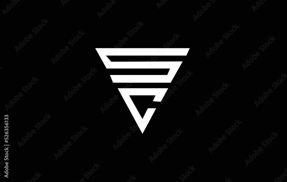 SC Letter Logo Design. Creative Modern S C Letters icon vector ...