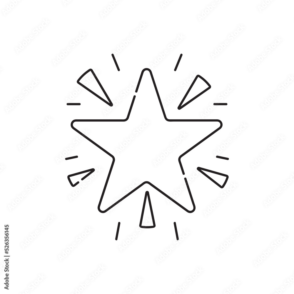 Excellence icon. Excellence star icon. Sparkling star icon. SVG vector ...