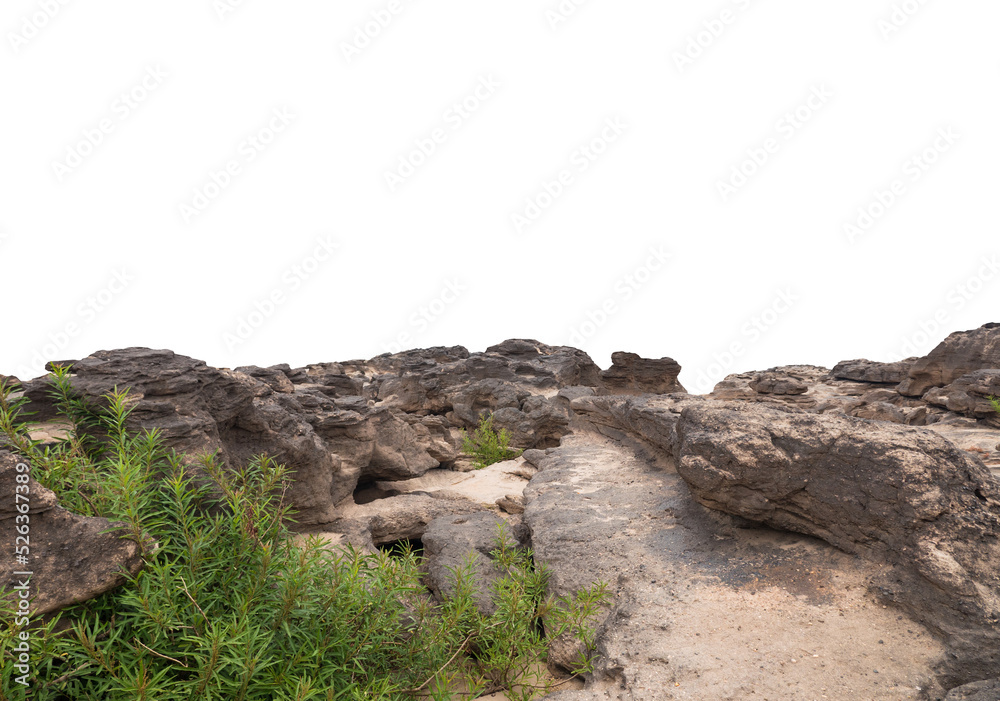 Rock isolated transparency background.. Stock Photo | Adobe Stock