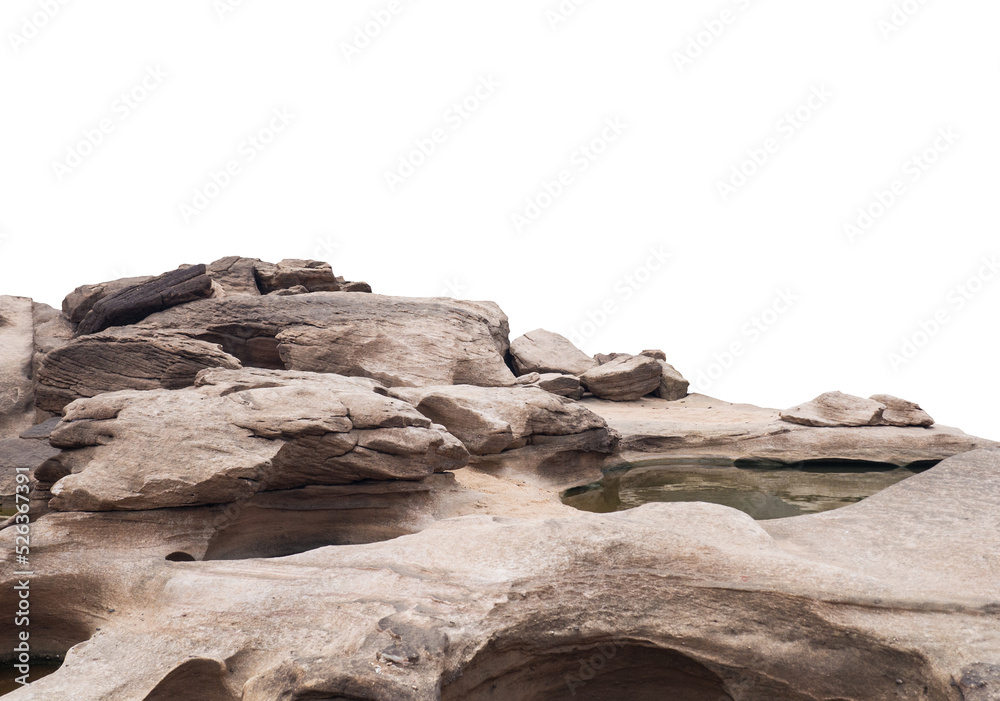 Rock isolated transparency background.. Stock Photo | Adobe Stock