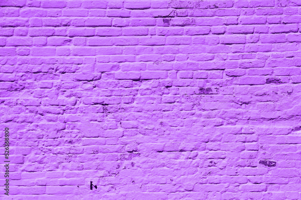 Purple brick walls, brick room, interior texture, wall background ...