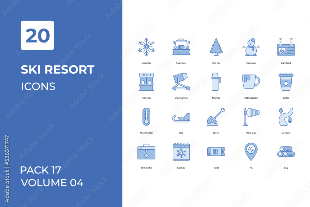Ski Resort icons collection. Set contains such Icons as activity ...