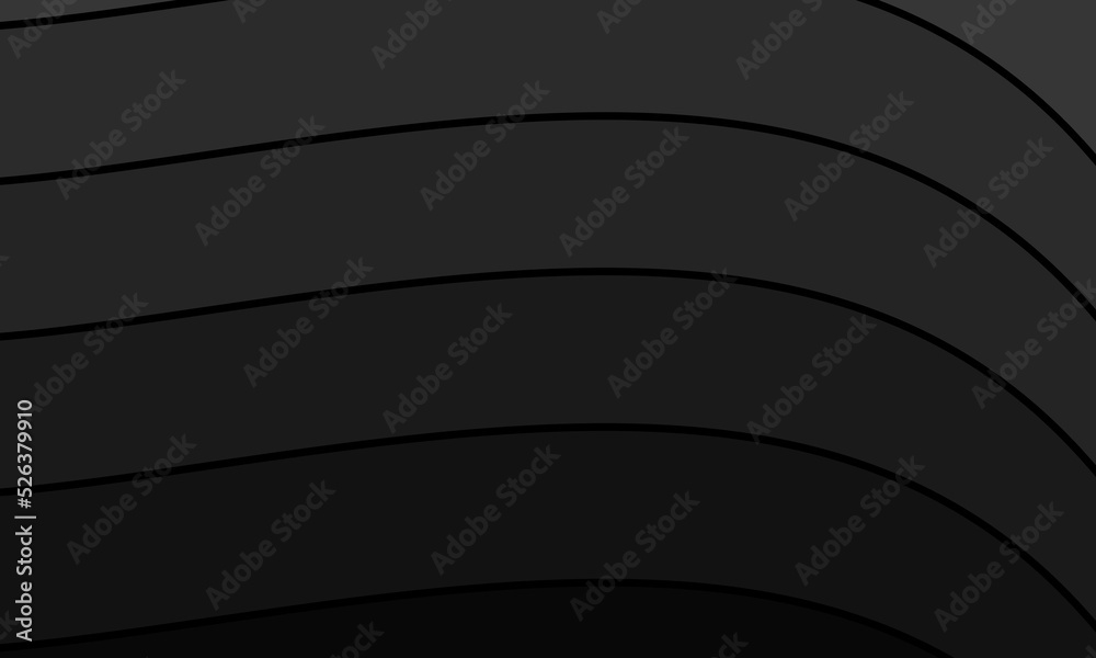 Abstract black background. Matte black background in the form of a wave ...