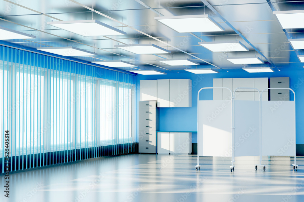 Medical premises. Large room with medical equipment. Premises in ...