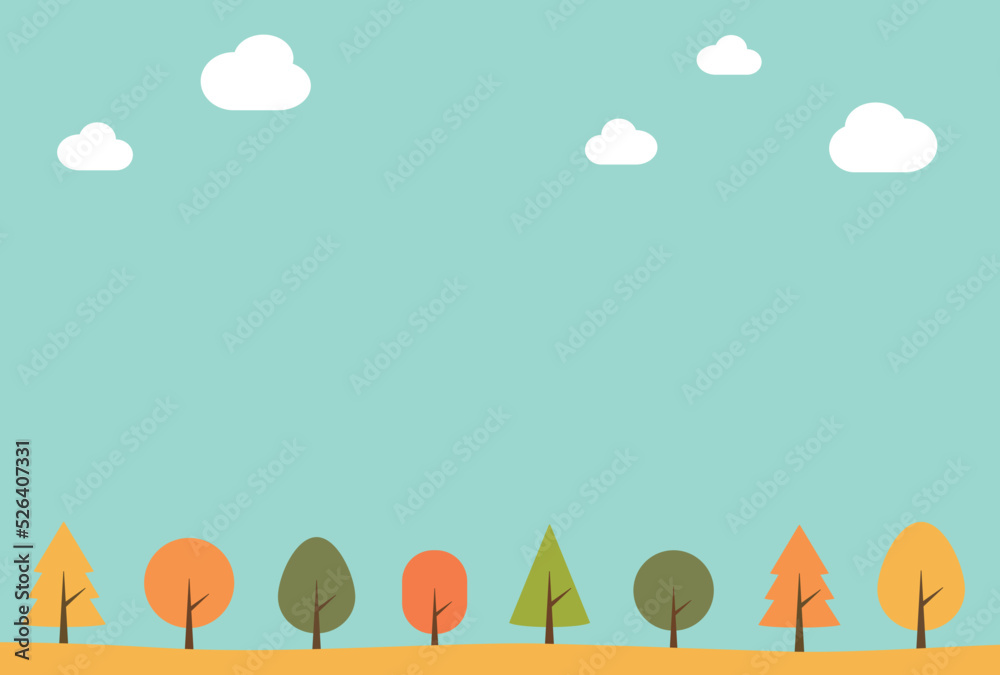 背景イラスト秋の背景 Stock ベクター Adobe Stock