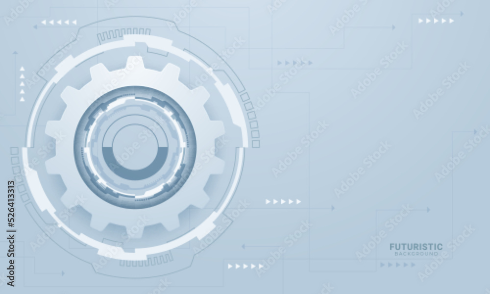 Vector design 3d paper circle with circuit board Stock Vector | Adobe Stock
