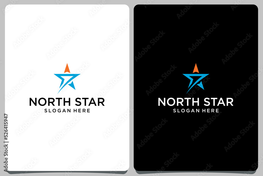 NORTH STAR LOGO DESIGN Stock Vector | Adobe Stock