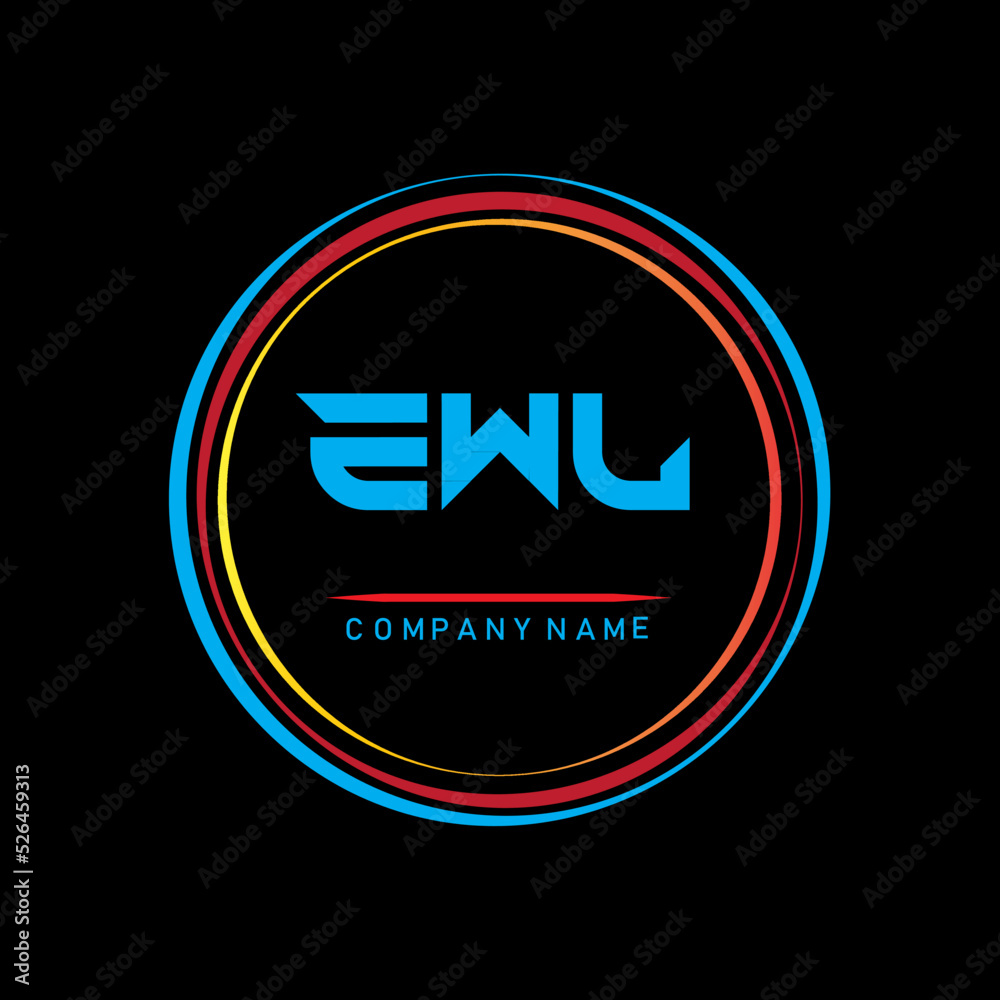 EWL letter. EWL simple logo for company. EWL letter monogram logo ...