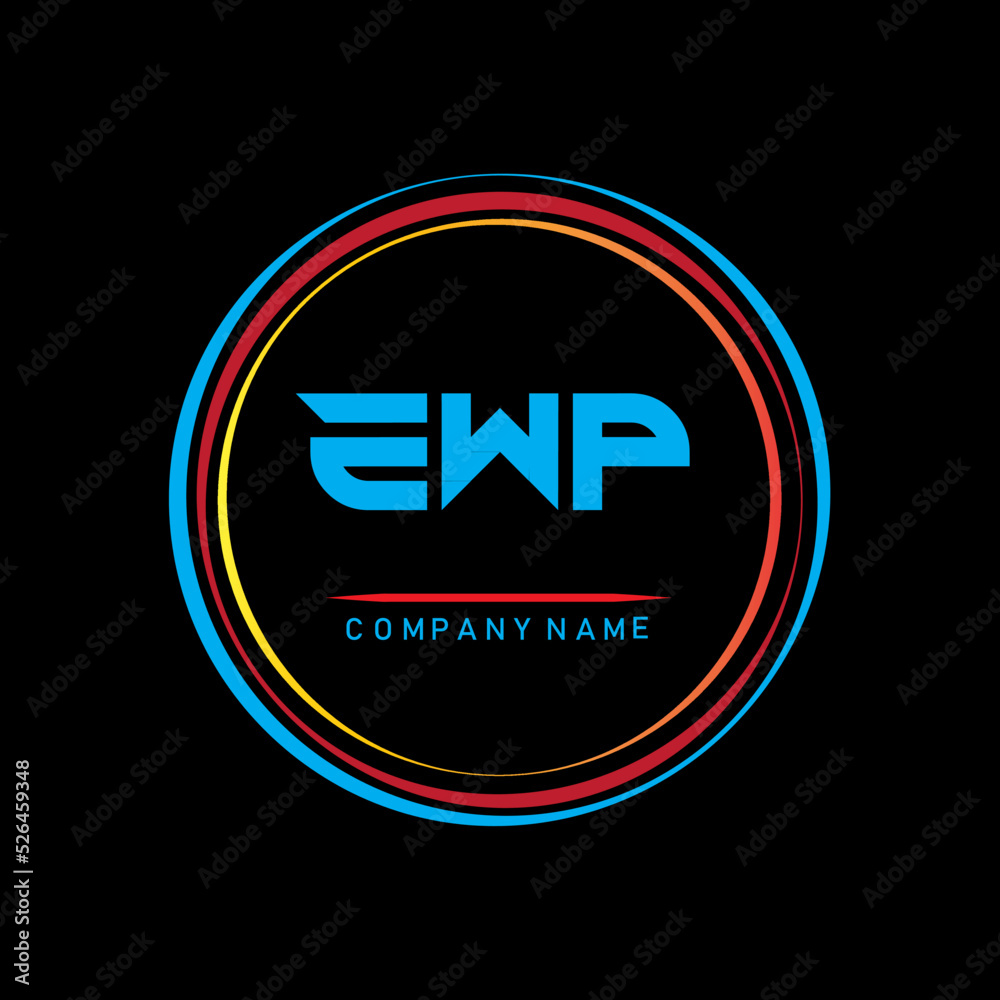 EWP letter. EWP simple logo for company. EWP letter monogram logo ...