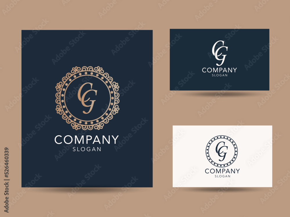 CG letter design for logo and icon.CG typography for technology ...