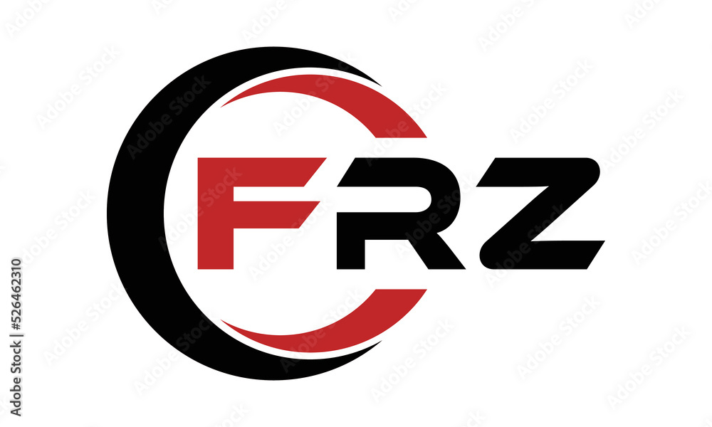 FRZ three letter swoosh logo design vector template | monogram logo ...