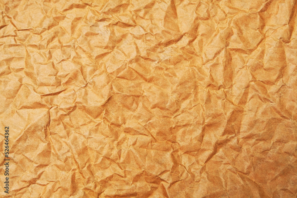 Brown wrinkled paper texture, Brown Crumpled paper texture background ...
