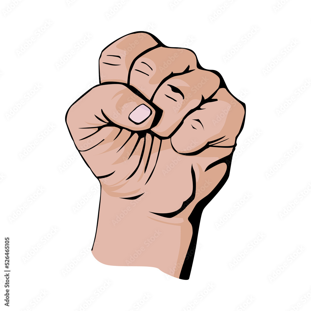 Poster Símbolo de victoria, fuerza, poder y solidaridad – Tableau ...