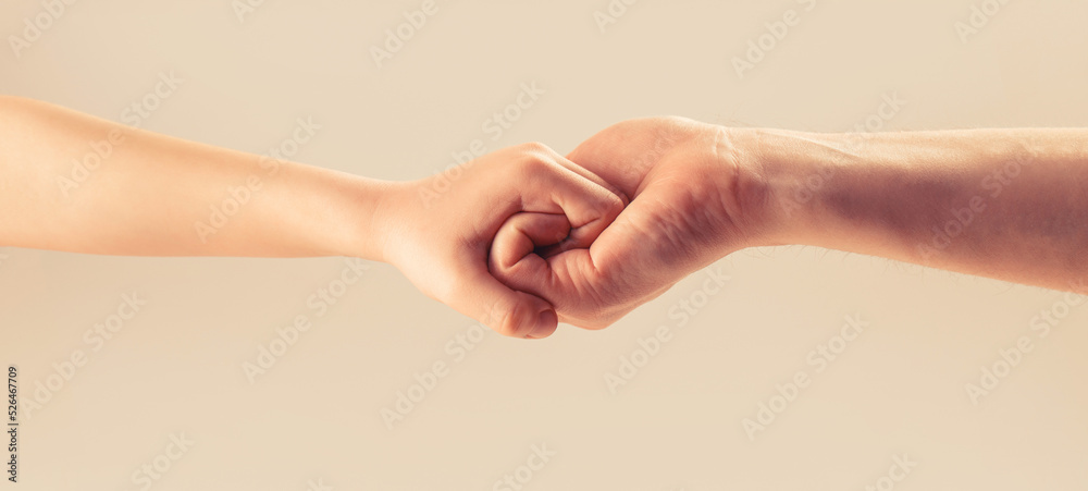 Friendly handshake, friends greeting. Rescue, helping hand. Man help ...