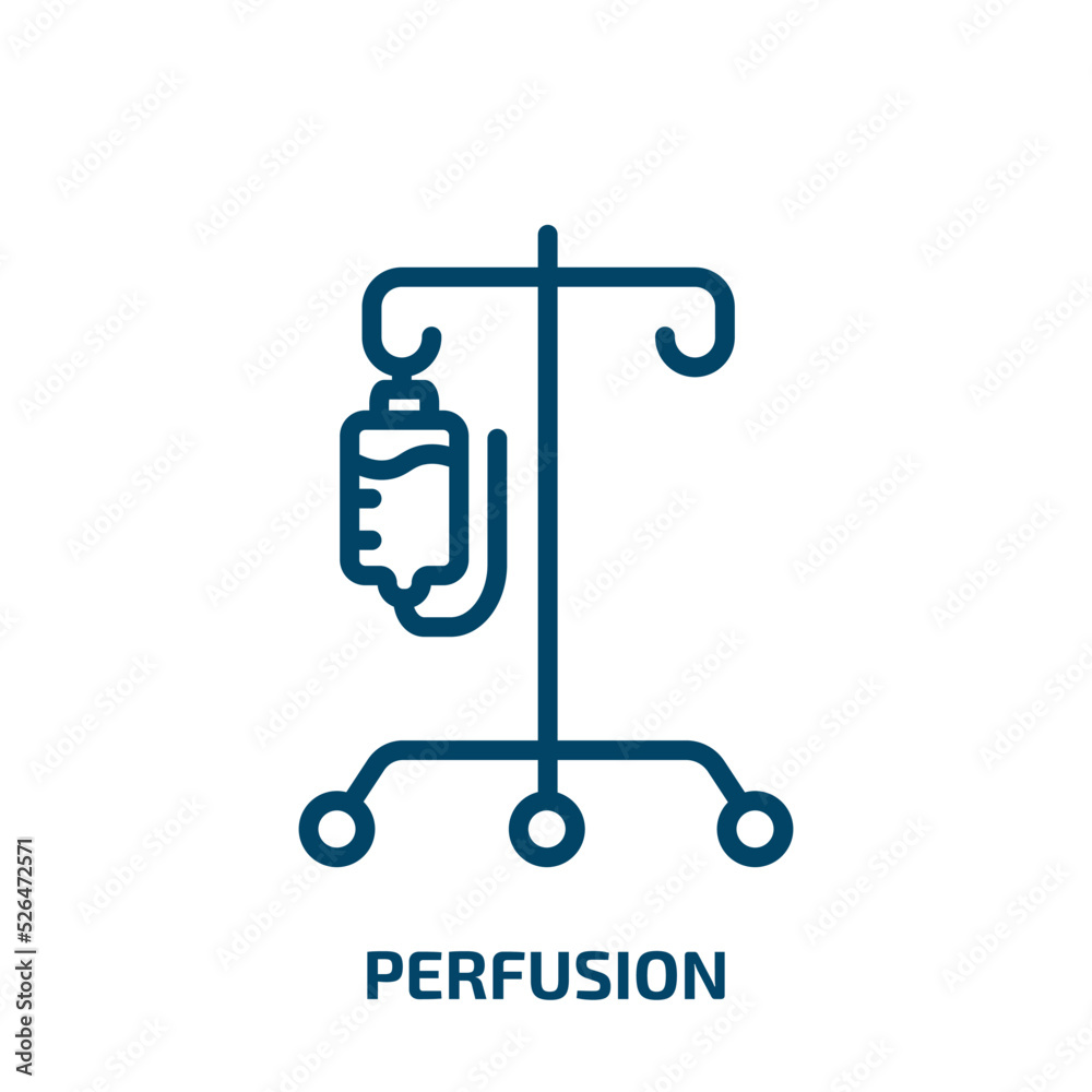 perfusion icon from medical collection. Thin linear perfusion, medical ...