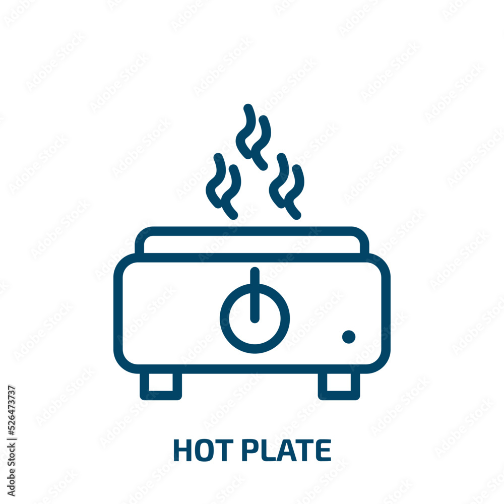 hot plate icon from electronic devices collection. Thin linear hot ...
