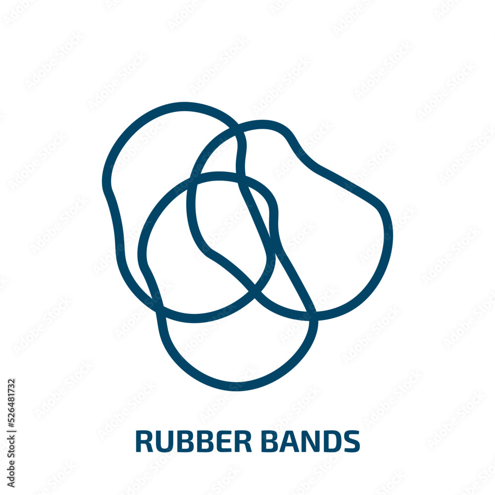 rubber bands icon from tools and utensils collection. Thin linear ...